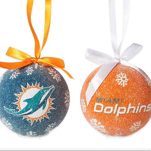 NFL | Holiday | New Set Of 6 Nfl Miami Dolphins Led Ornaments | Poshmark
